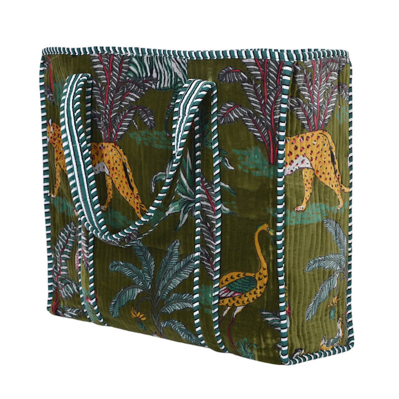 The Ultimate Velvet Jungle Tote In Green | Conscious Yoga Collective ...