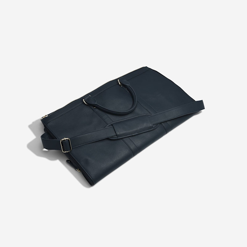Stackers Weekend Garment Bag - Navy & Champagne Gold | Stackers | Wolf ...