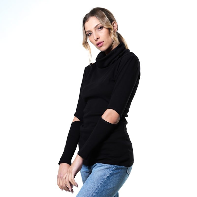Turtle Neck Casual Top | Metamorphoza | Wolf & Badger