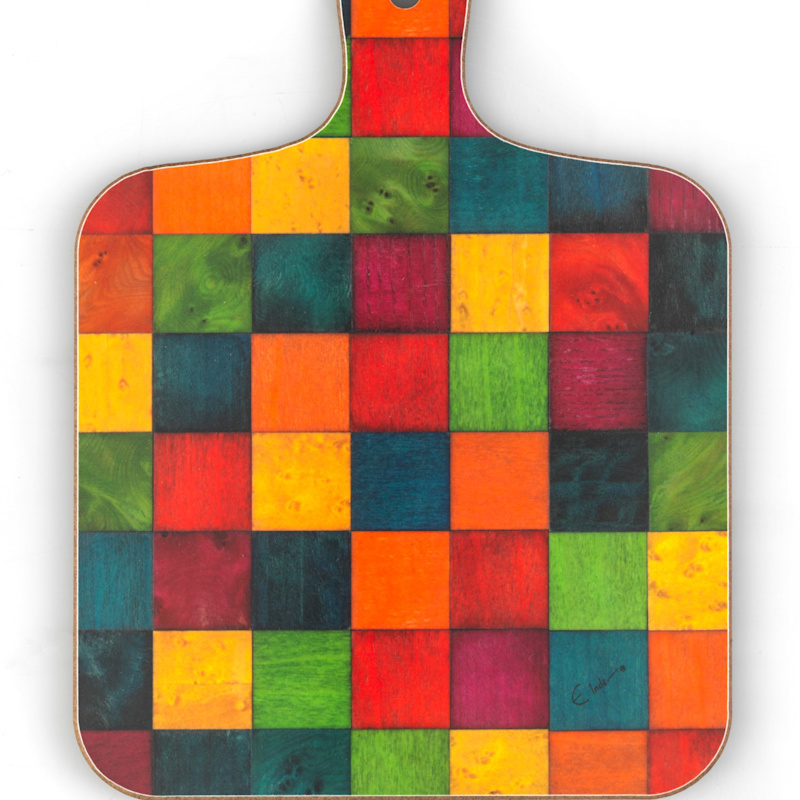 Two Chopping Board Paddles In Colors Of The Rainbow. One Standard And ...