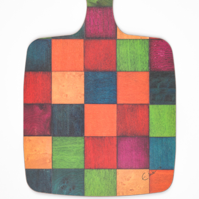 Two Chopping Board Paddles In Colors Of The Rainbow. One Standard And ...
