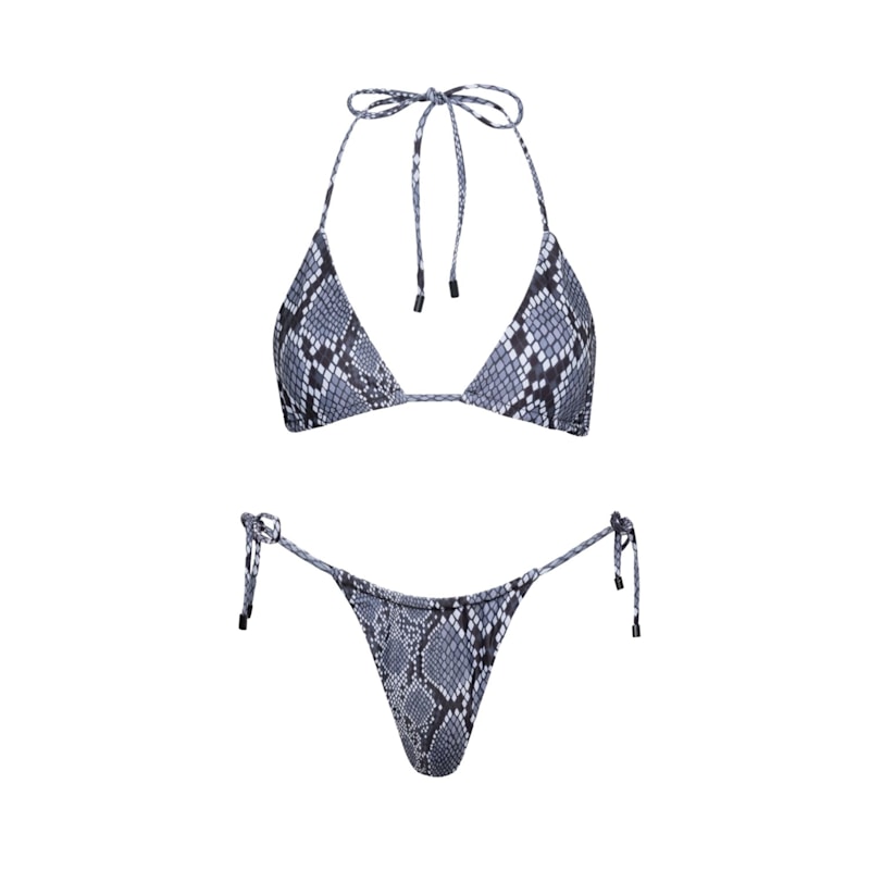 Waikiki Triangle String Bikini Set Snake | PLAYALUXE | Wolf & Badger