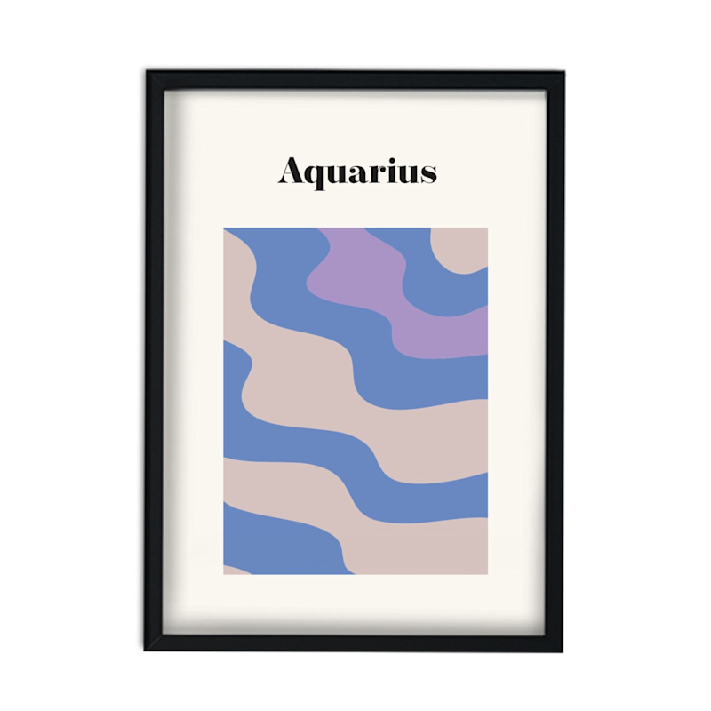 Aquarius Zodiac Star Sign A2 Art Print | Fanclub | Wolf & Badger