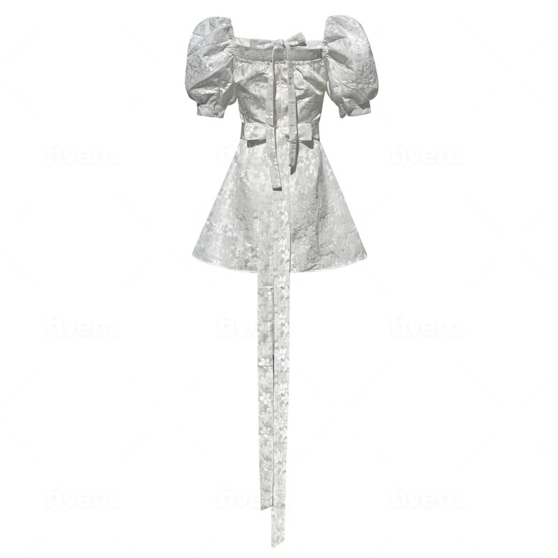 A Mini Wedding Dress - White | MADELEINE SIMON STUDIO | Wolf & Badger