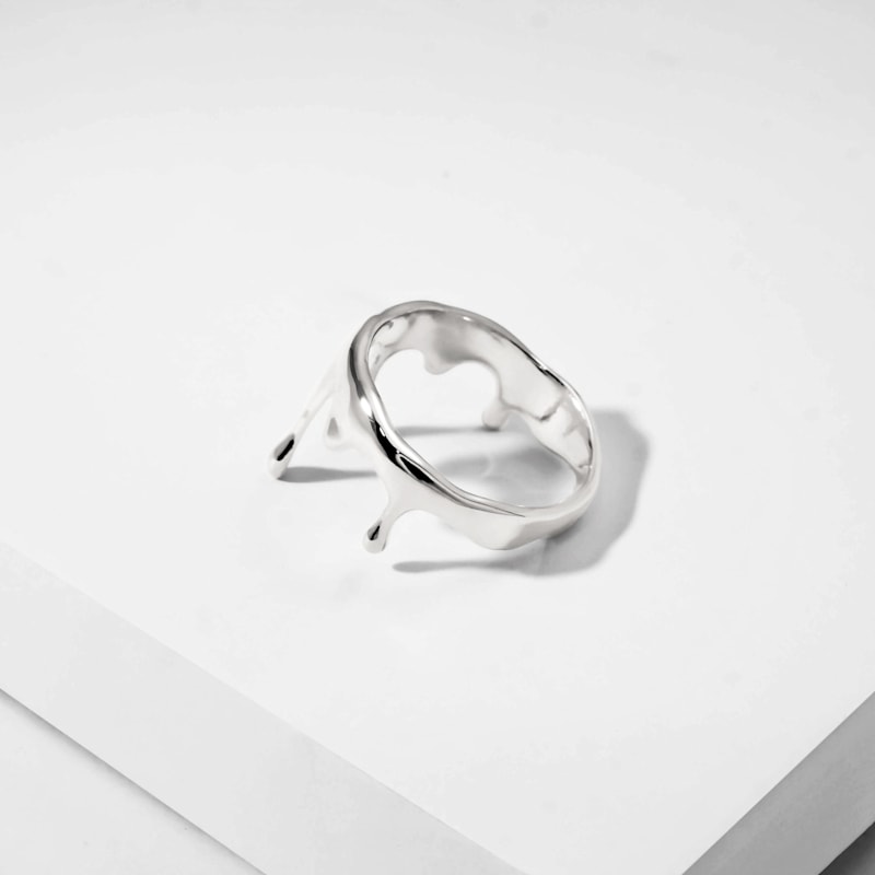 Dripping Aura Sterling Silver Ring | MARIE JUNE Jewelry | Wolf & Badger