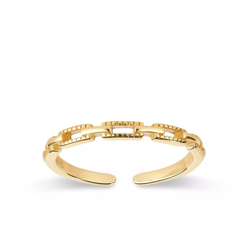 Gold Link Chain Stacking Ring | Elk & Bloom | Wolf & Badger