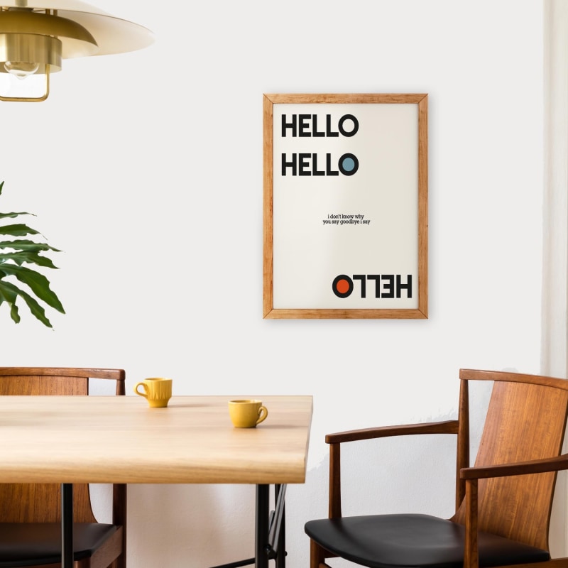 Hello Goodbye Beatles Inspired Retro GicléE Art Print | Fanclub | Wolf ...