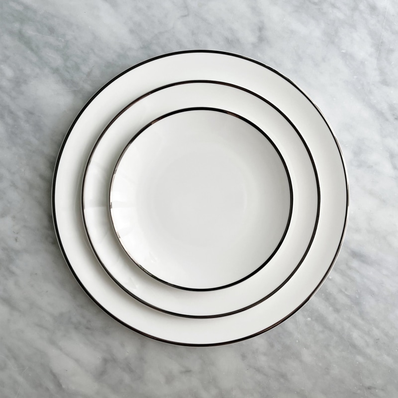 Alex Platinum - Set Of Two, Bread / Canape Plates | Twig New York ...