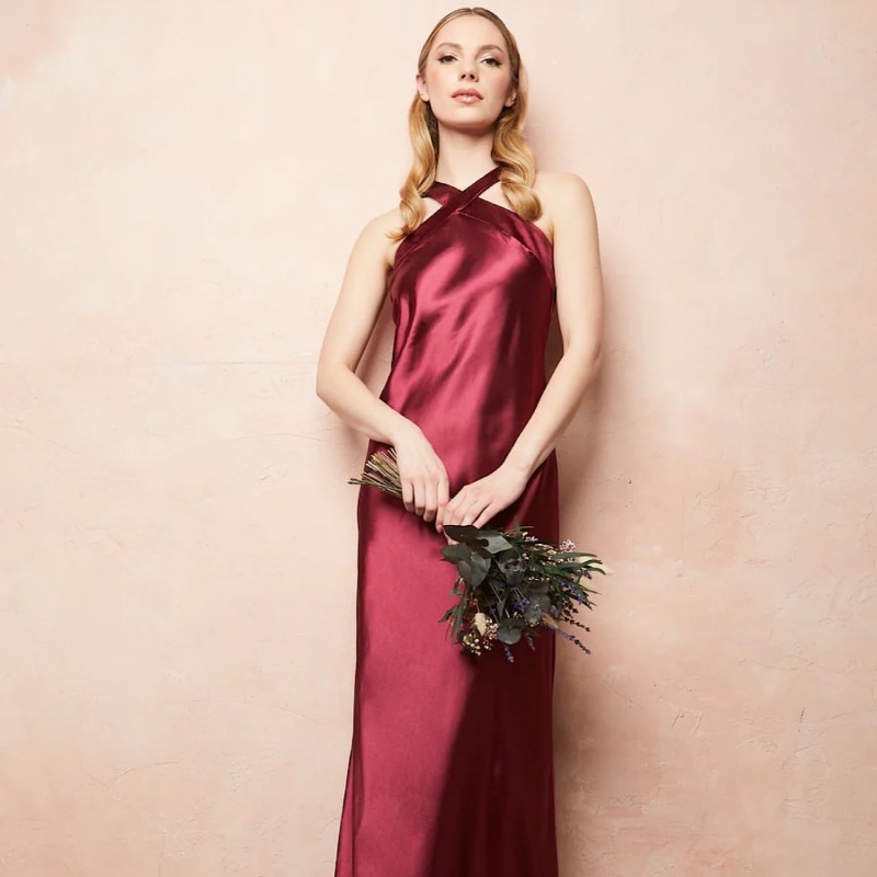 Alysia Berry Satin Long Evening Gown | Dress 2 Party | Wolf & Badger