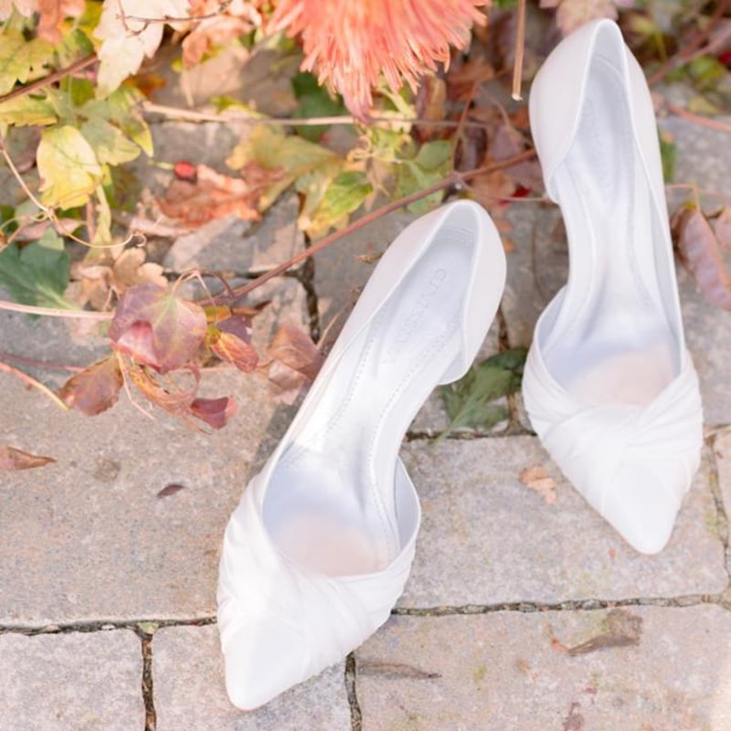 Ana White Wedding Satin Shoes | Ginissima | Wolf & Badger