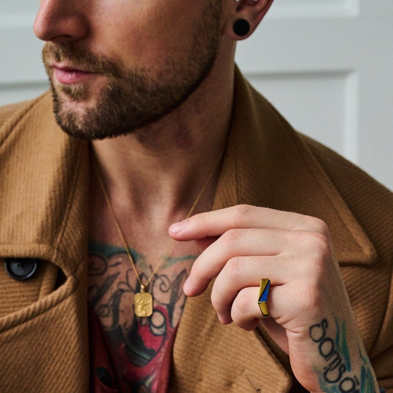 Gold Vermeil Archangel Raphael Pendant | Quartz & Canary | Wolf & Badger