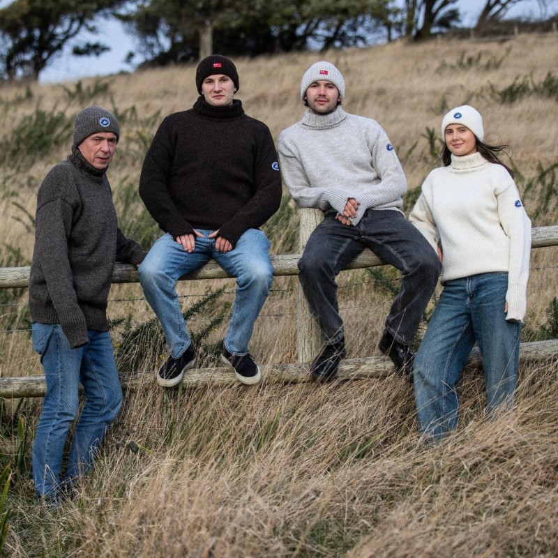 Arthur Beale Oiled Wool Beerenberg Pullover - Light Welsh Grey | Arthur ...