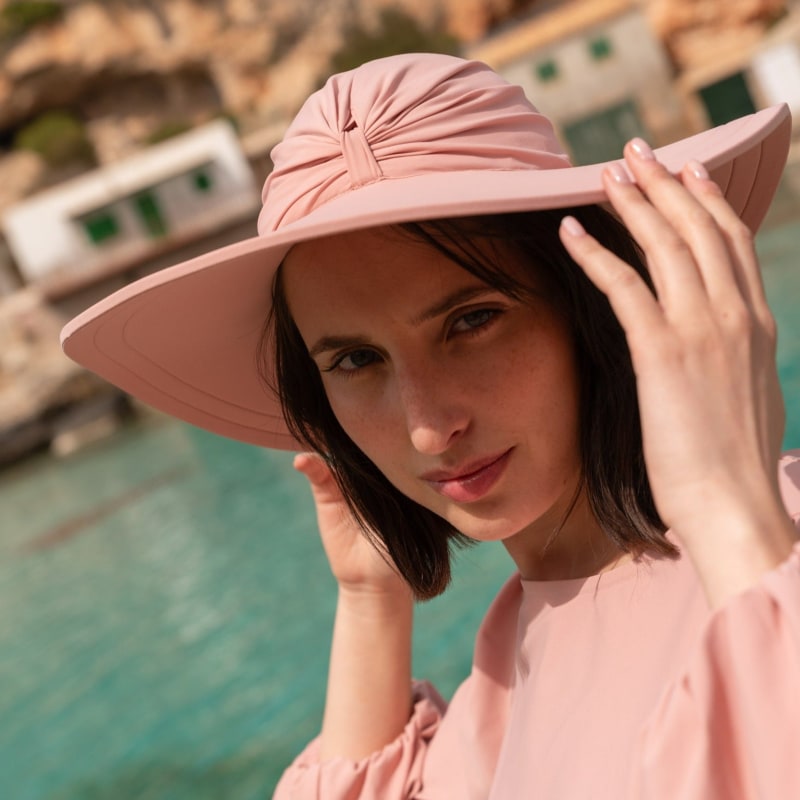 Bahamas Uv Sun Hat Rose | Kalani sunwear | Wolf & Badger