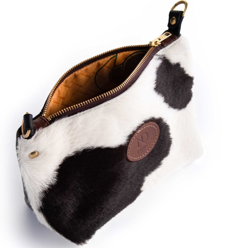 Bermon Black & White Cow Hair Leather Crossbody Bag | N'Damus London ...