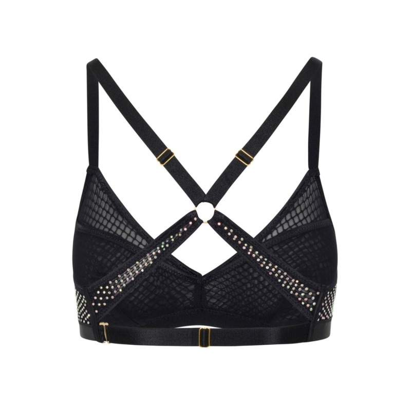 Black Diamond Studded Racerback Bralette | Empress Mimi | Wolf & Badger
