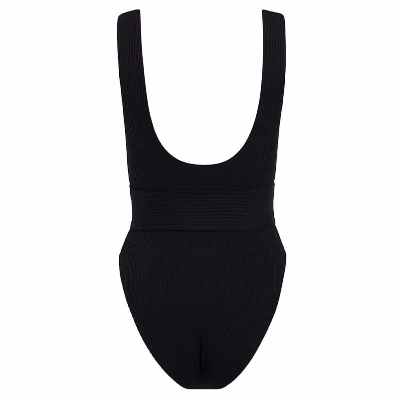 Black Rib Kim One-Piece | Montce Swim | Wolf & Badger