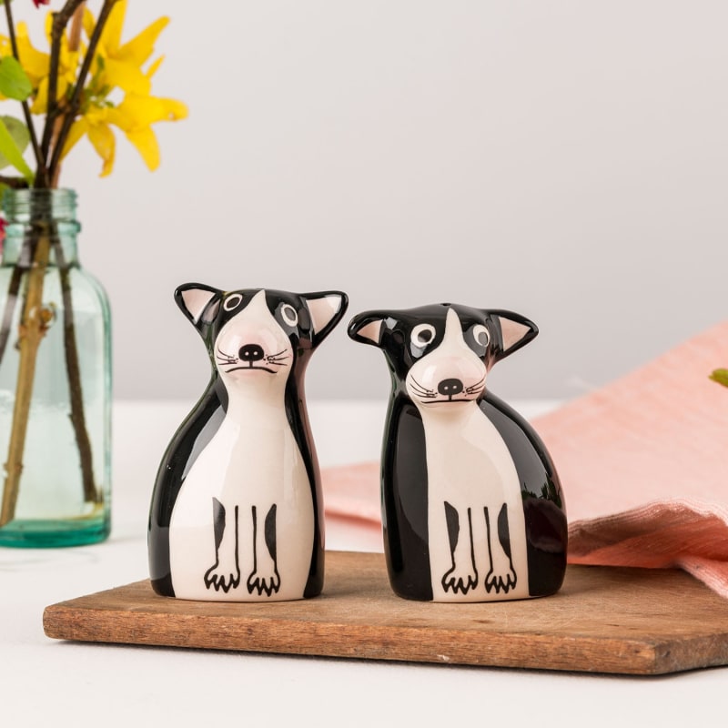 Boston Terrier Salt & Pepper Shakers | Hannah Turner | Wolf & Badger