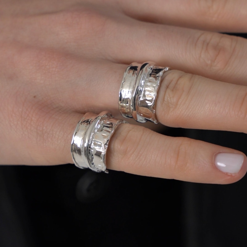 Matias Silver Butter Ring | TAMI&TAMI | Wolf & Badger
