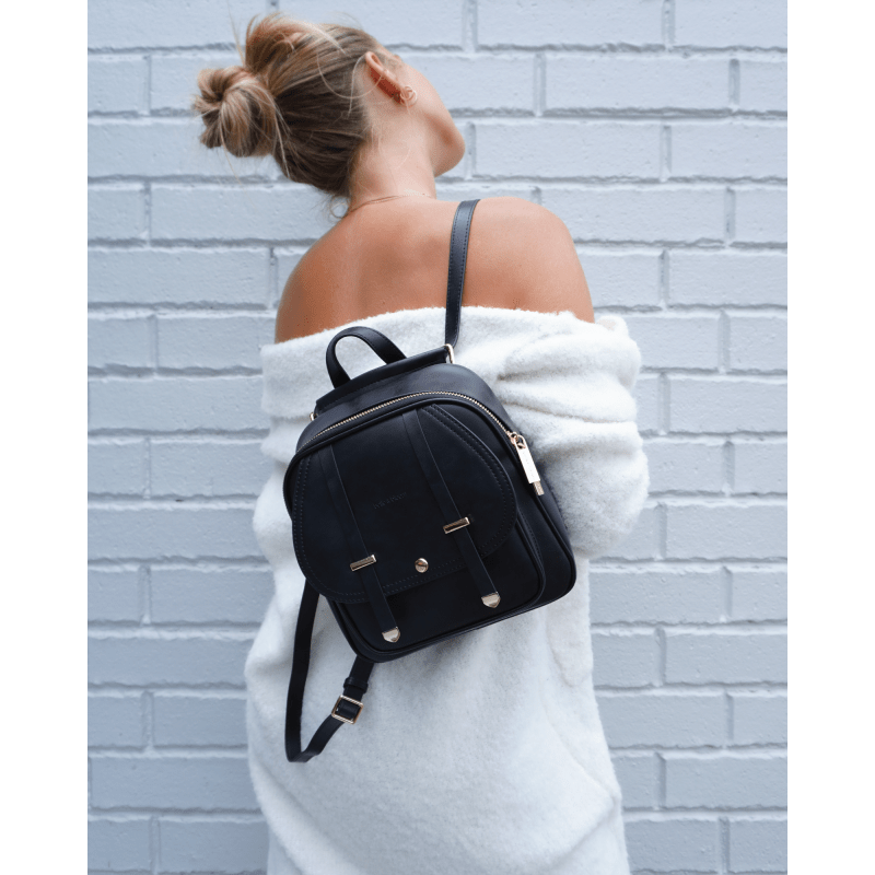 Camila Leather Backpack - Black | Belle & Bloom | Wolf & Badger