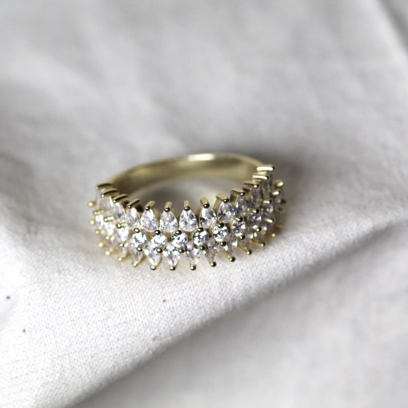 Centipede Gold Yellow Gold Ring | VicStoneNYC Fine Jewelry | Wolf & Badger