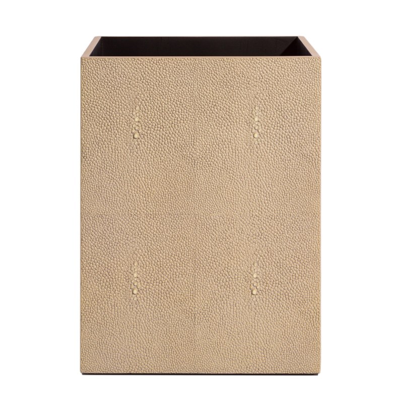 Chelsea Waste Bin - Shagreen Natural | Posh Trading Company | Wolf & Badger