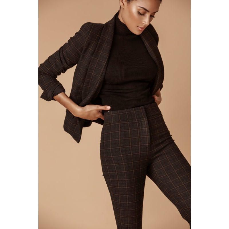 Classic Tan Plaid Blazer | Madison / Savile | Wolf & Badger