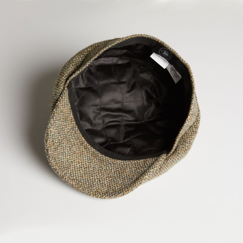 Harrison Grove Light Green Harris Tweed Newsboy Cap | Dasmarca Hats ...