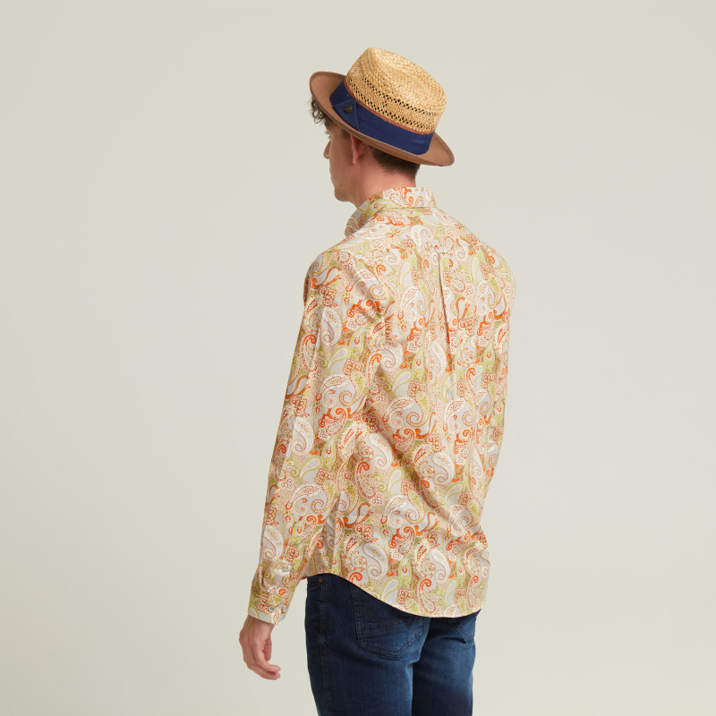 Dasmarca Ronan Straw Wide Brim Fedora Summer Straw Sun Hat - Brown ...