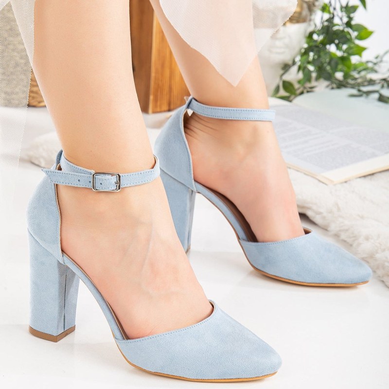 Denise - Baby Blue Suede Wedding Heels With Pearls | Forever Denise - Baby Blue Suede Wedding Heels With Pearls | Forever