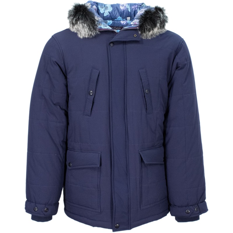 Duffy Parka Jacket - Navy | Lords of Harlech | Wolf & Badger