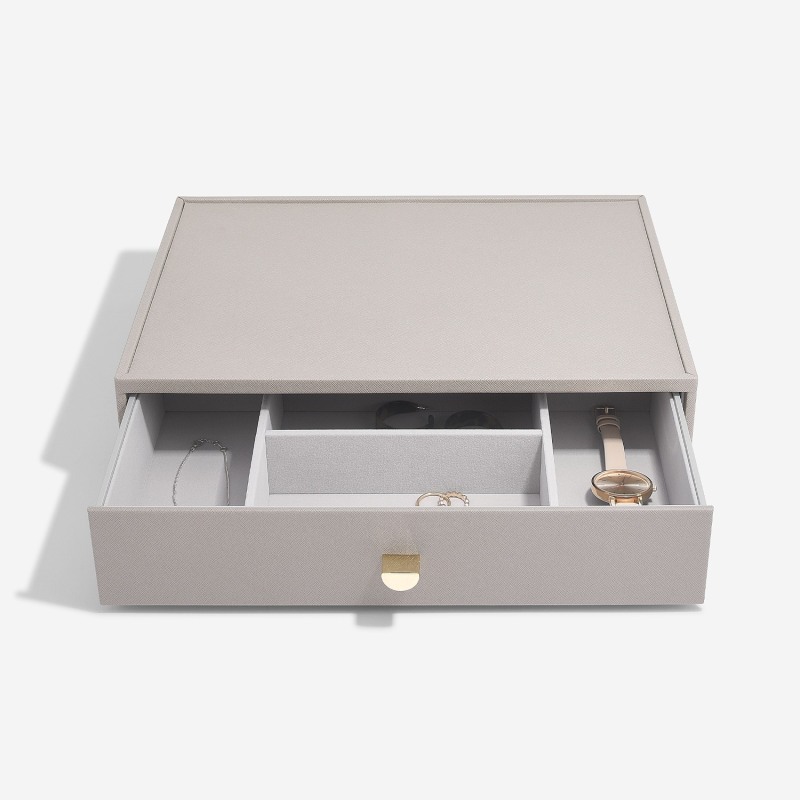 Stackers Taupe Supersize Jewelry Box With Drawers | Stackers | Wolf & Badger
