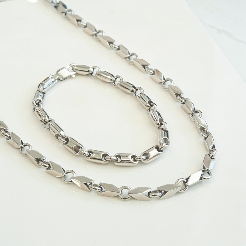 Men'S Silver Chain Bracelet | Miki & Jane | Wolf & Badger Men'S Silver Chain Bracelet | Miki & Jane | Wolf & Badger