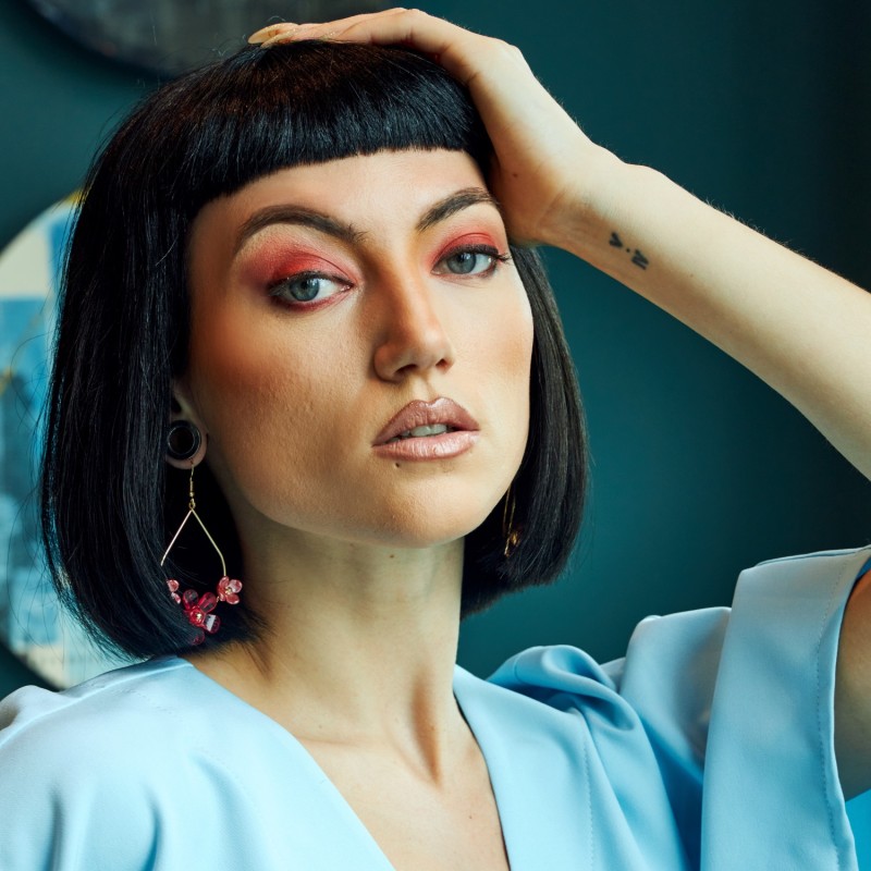 Ella Envelope V-Neck Jumpsuit - Blue | NALÈ | Wolf & Badger