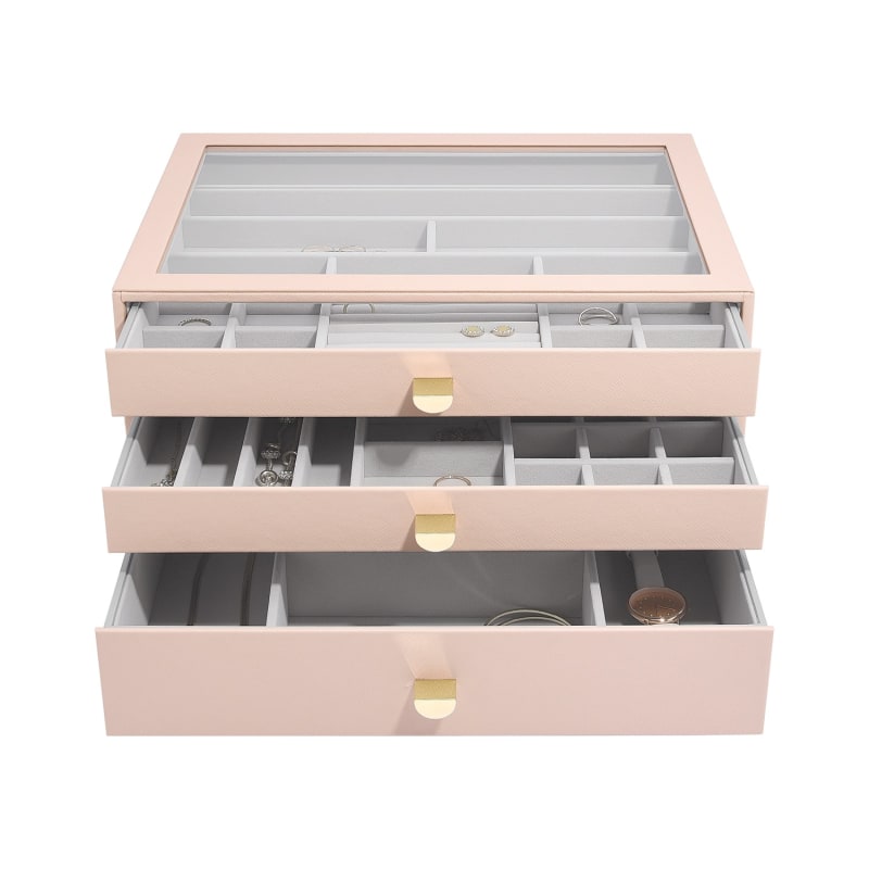 Stackers Blush Pink Supersize Jewelry Box With Drawers | Stackers ...