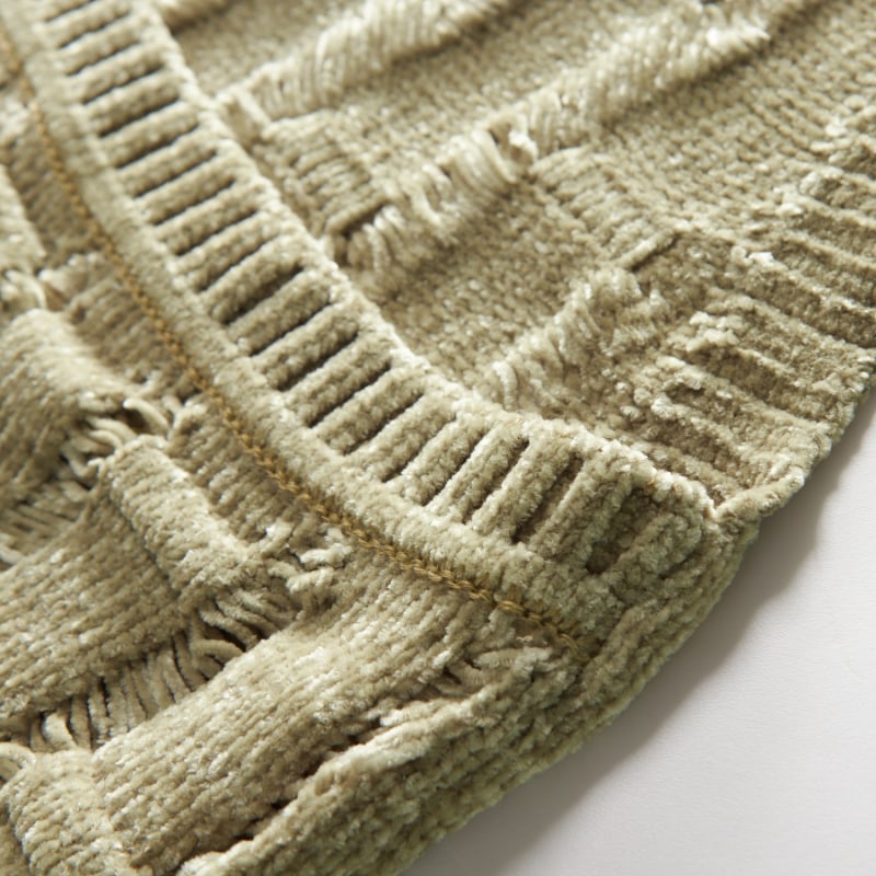 Fully Fashioning | London Avocado Green Ottoman Knit Top | Fully ...