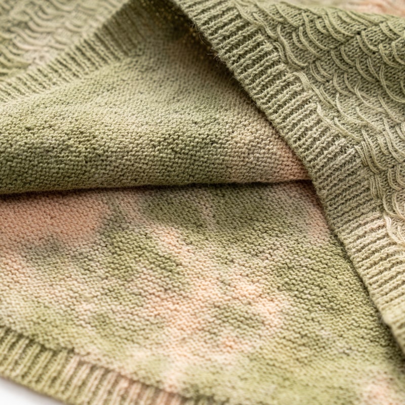 Fully Fashioning Zilla Floating Stitch Trouser Pants - Green Tie Dye ...