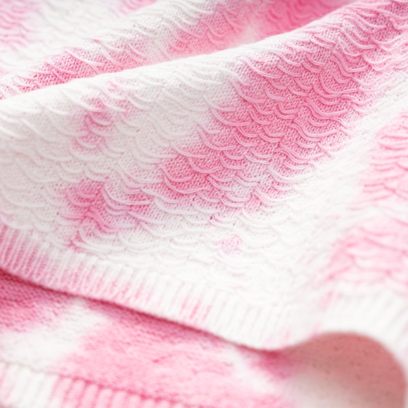 Fully Fashioning Zilla Floating Stitch Trouser Pants - Pink Tie Dye ...