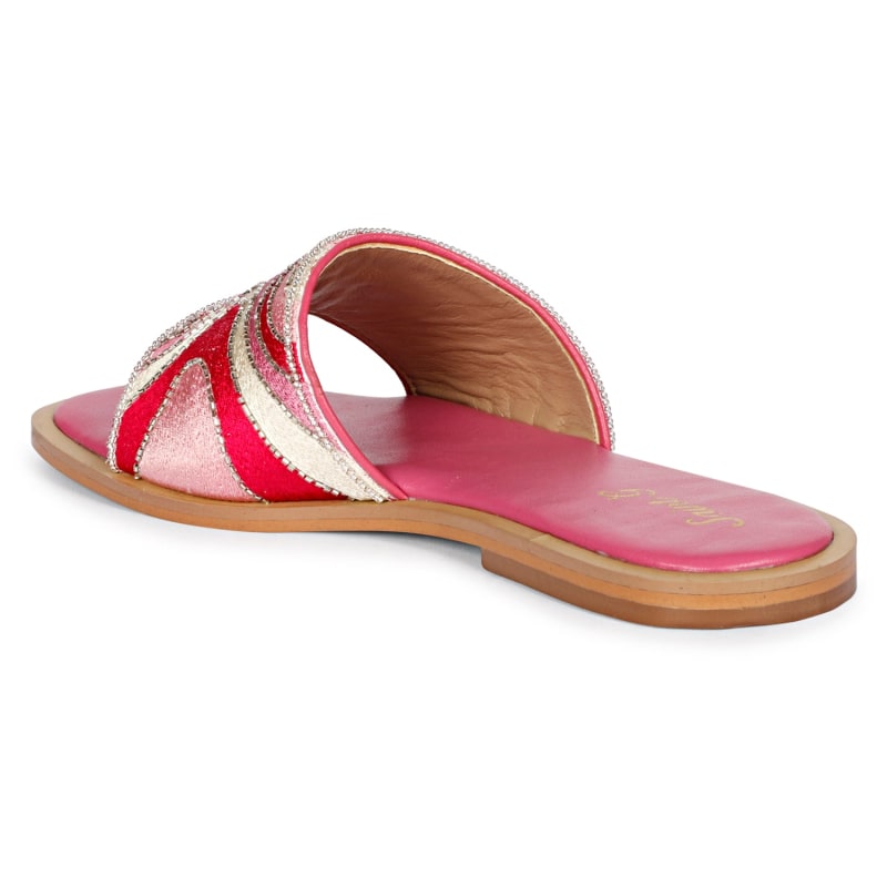 Giorgia Multi Pink - Flat Sandals | Saint G | Wolf & Badger