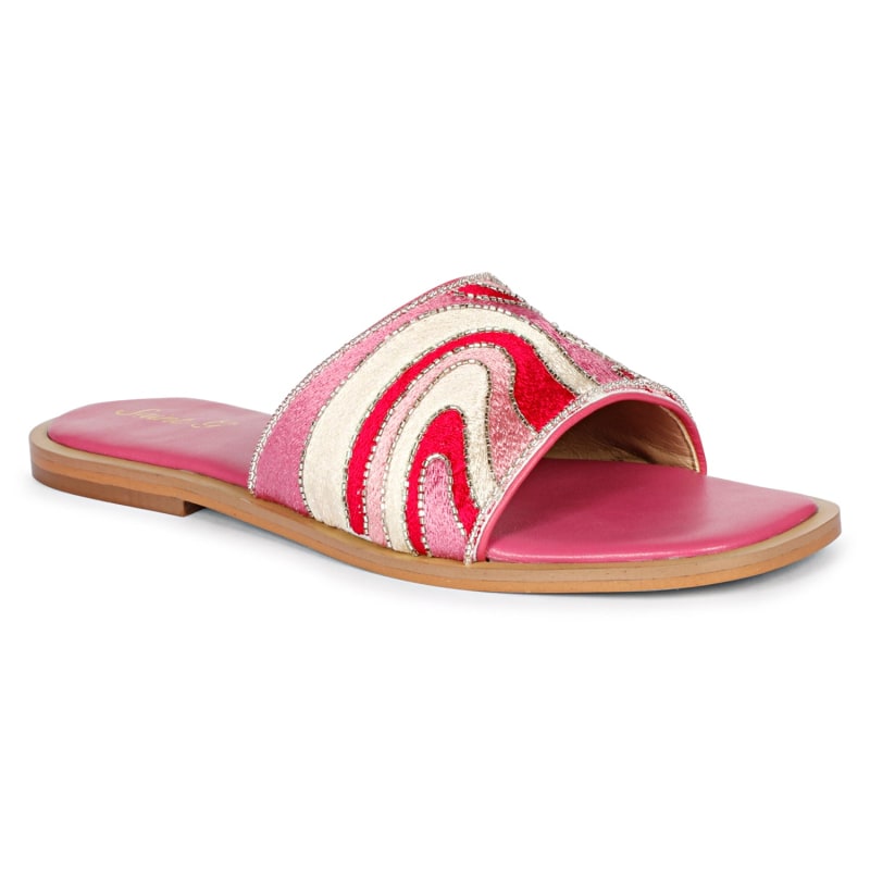 Giorgia Multi Pink - Flat Sandals | Saint G | Wolf & Badger
