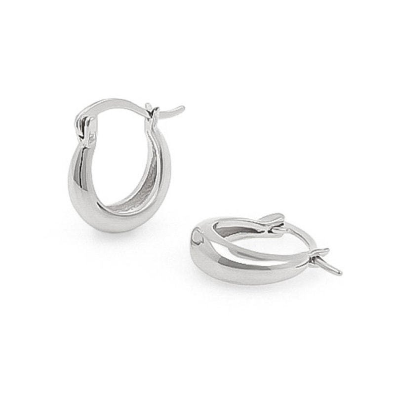 Mini Creole Silver Hoop Earring | Côté Caché | Wolf & Badger