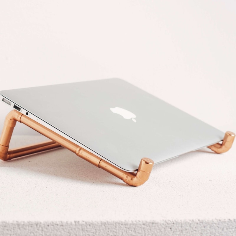 Handcrafted Copper Laptop Stand With Ergonomic Design – Premium ...