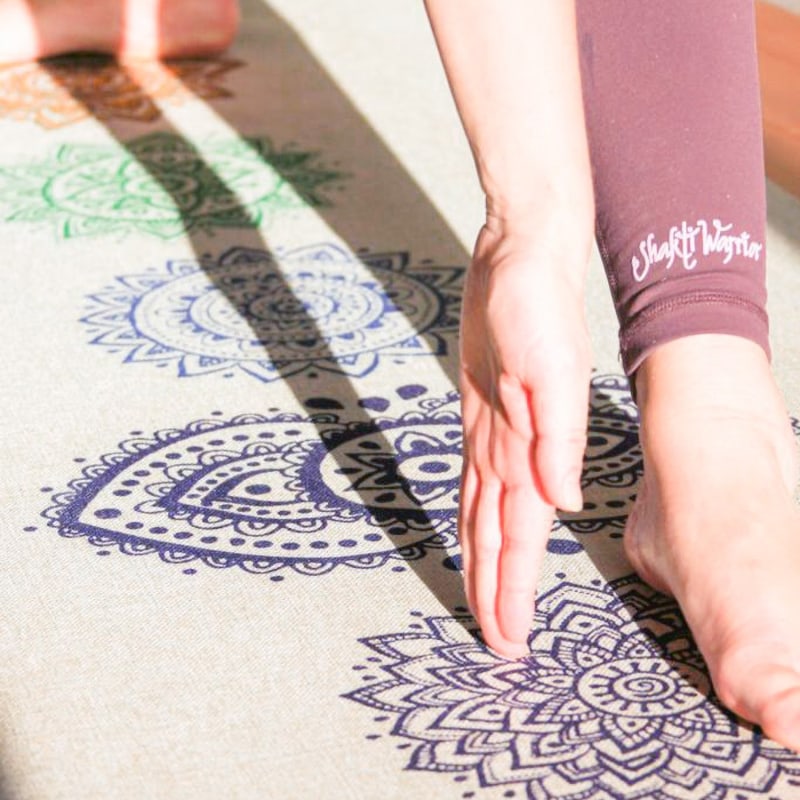 Hemp Yoga Mat - Chakra | Shakti Warrior | Wolf & Badger