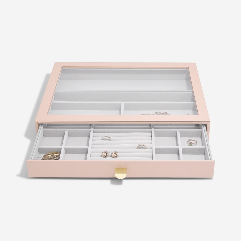 Stackers Blush Pink Supersize Jewelry Box With Drawers | Stackers ...