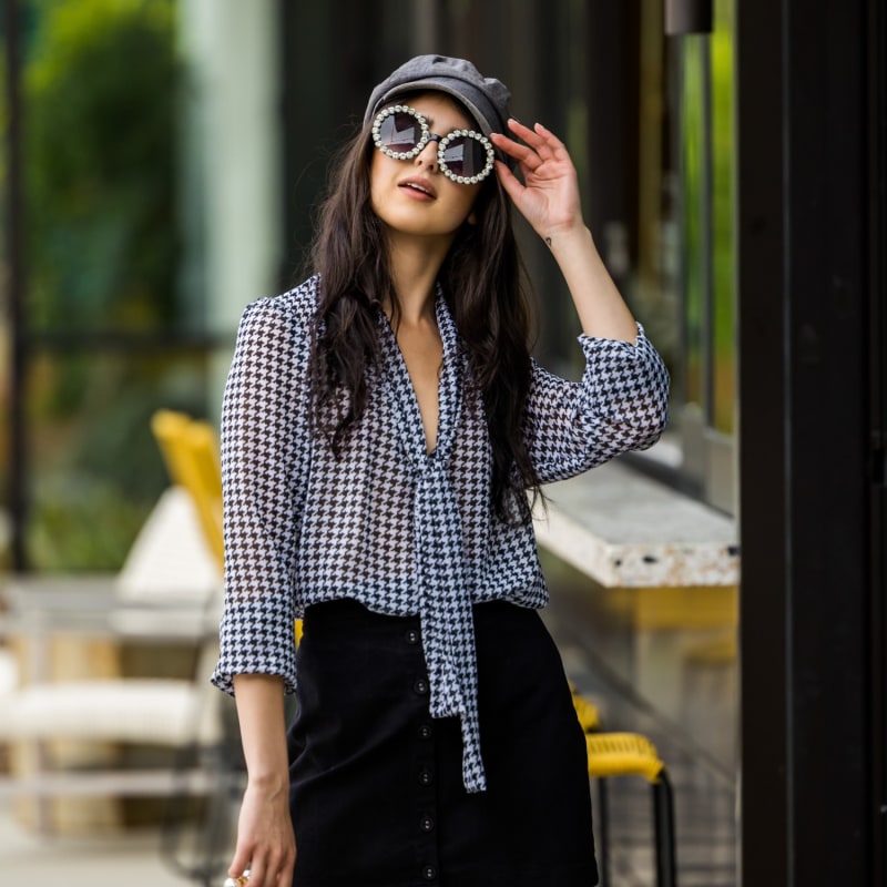 Mod Tie Front Blouse | Jennafer Grace | Wolf & Badger