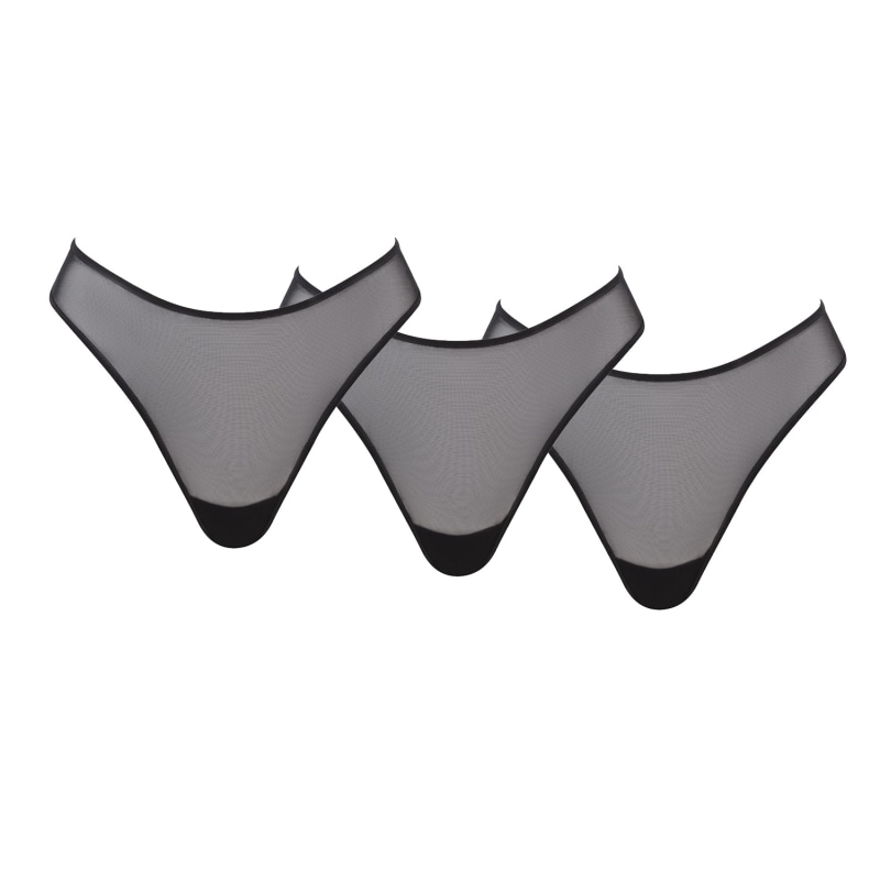 High-Rise Brazilian Brief - Set Of Three | Hedonista Lingerie | Wolf ...