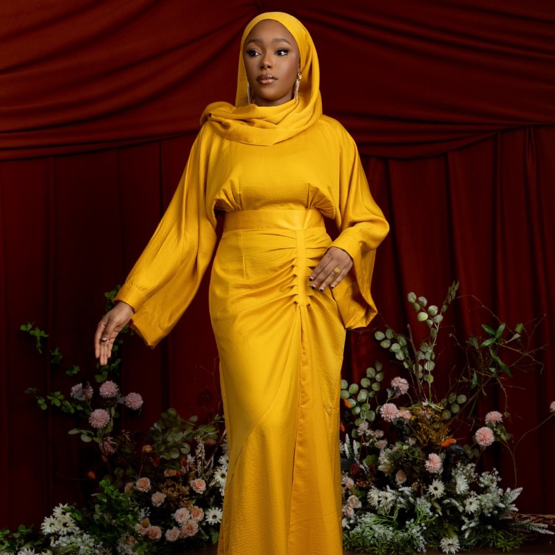 Honey Maxi Dress - Mustard | Miss FM | Wolf & Badger