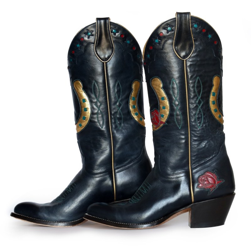 Horse Girl Navy Blue Cowboy Boot | Fraulein Boot Company | Wolf & Badger