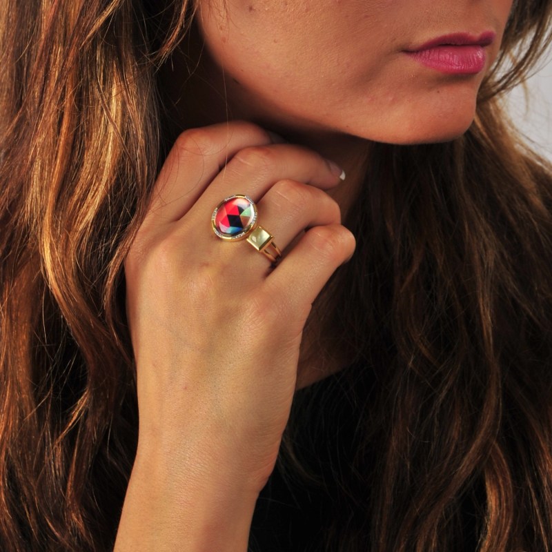 Pyramid Pop Ring | LMJ | Wolf & Badger