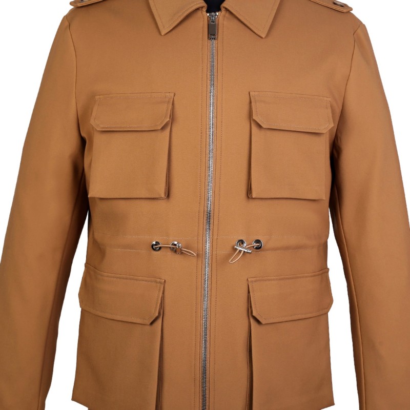 Ashford Military Jacket – Beige | DAVID WEJ | Wolf & Badger