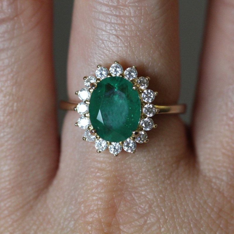 Unique Halo Stone Ring | VicStoneNYC Fine Jewelry | Wolf & Badger